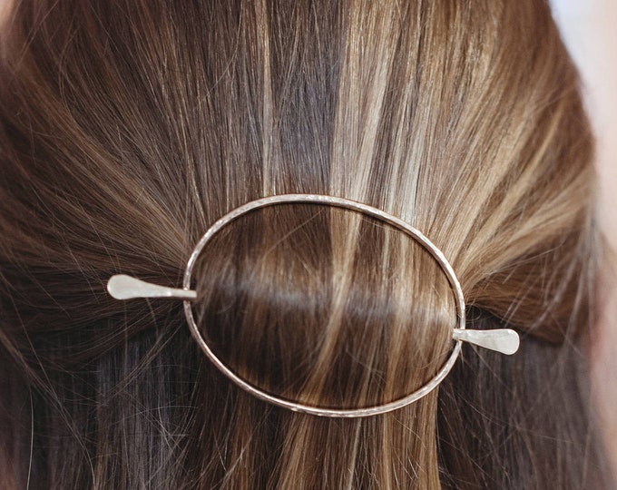 Metal Hair Clip Gold Hair Pin Handmade Barrette Great | Etsy