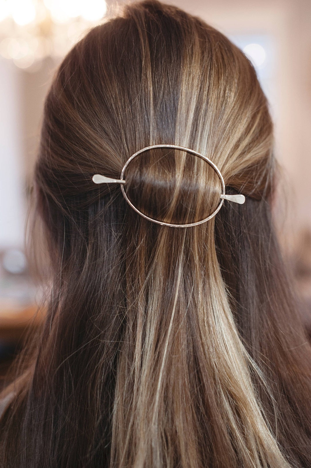 Metal Hair Clip - Gold Hair Pin - Handmade Barrette - Great for Buns - Etsy