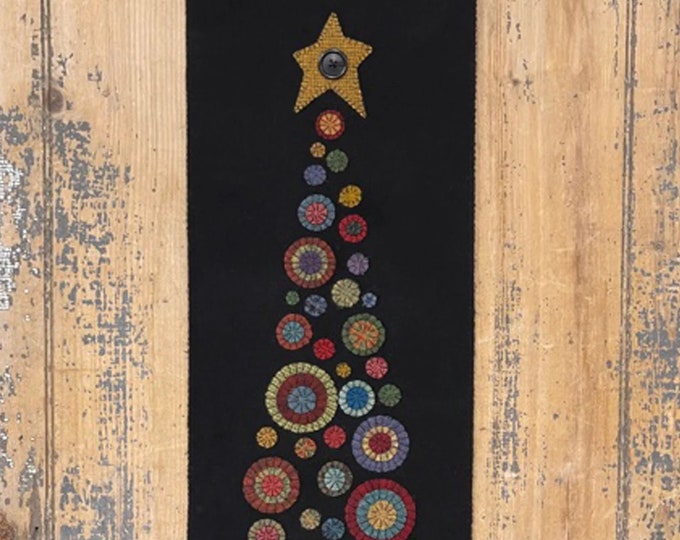Pattern: Wool Applique "slim Penny Christmas Tree" Pattern by Heartfelt ...