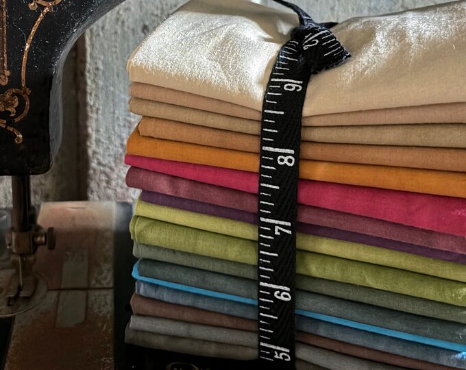 Fabric: Aged Muslin - 1/8 YD Sampler Stack (17) - Aged Muslin Cloth ...