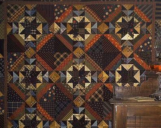 Pattern: Burning the Midnight Oil Quilt Pattern by Primitive Pieces by ...