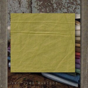 Aged Muslin:celery new Special Dyed Cloth - Etsy