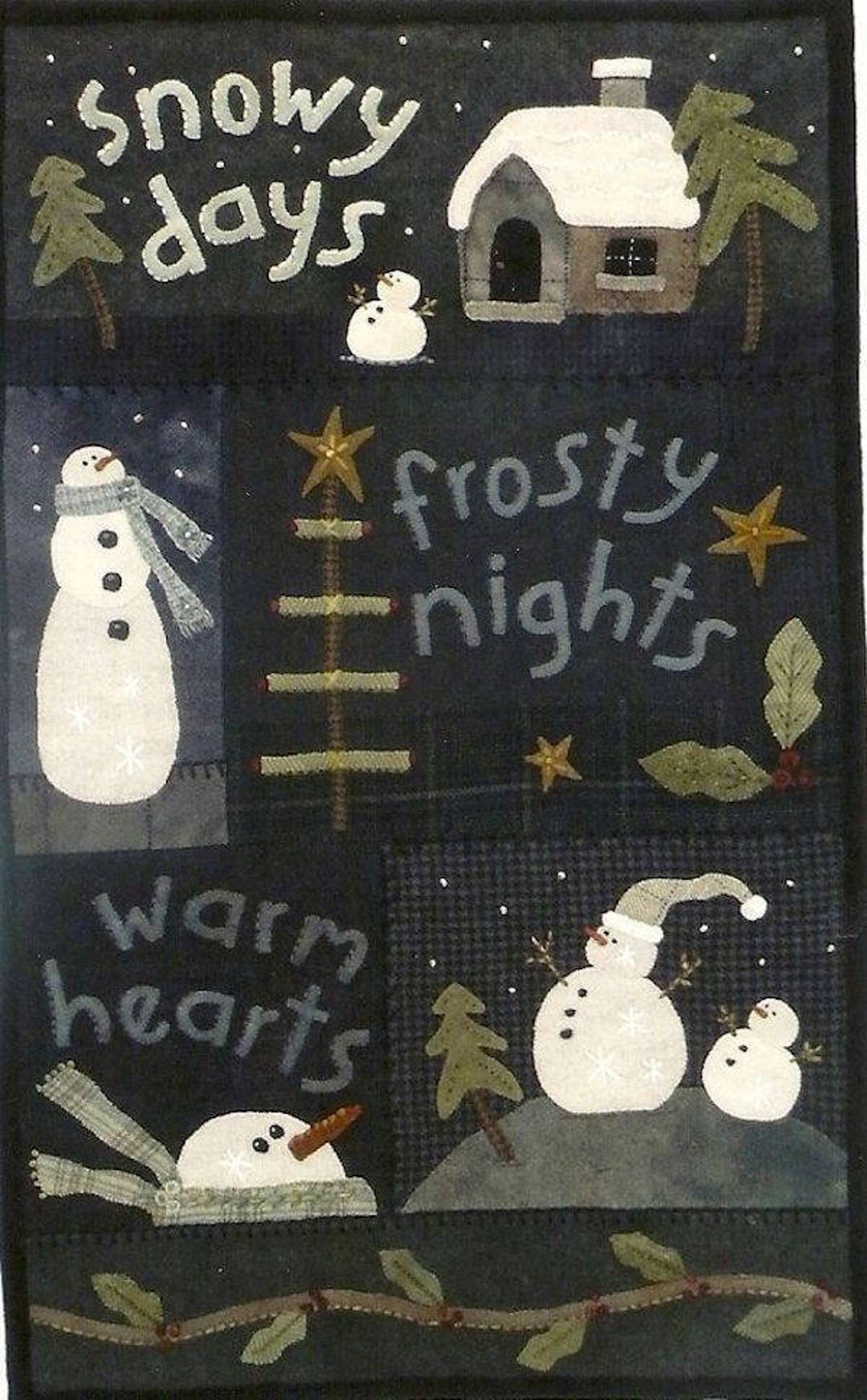 Pattern: Snowy Days Wall Hanging - Etsy