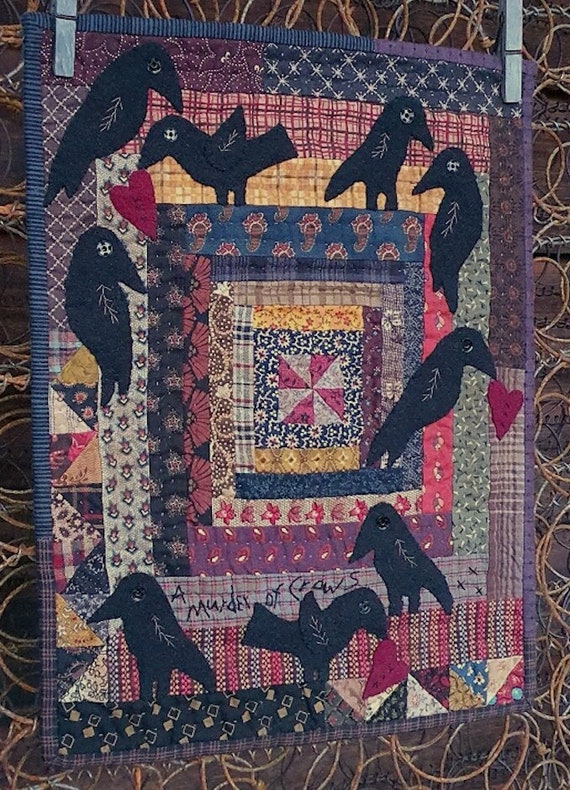 E-pattern PDF Downloadable Primitive Appliqué Quilt Called - Etsy