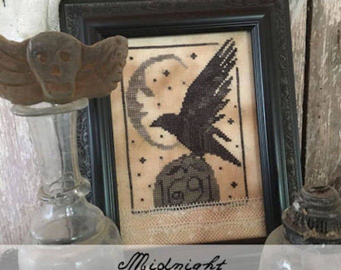 Pattern: Cross Stitch "midnight"- Primitive Hare - Etsy