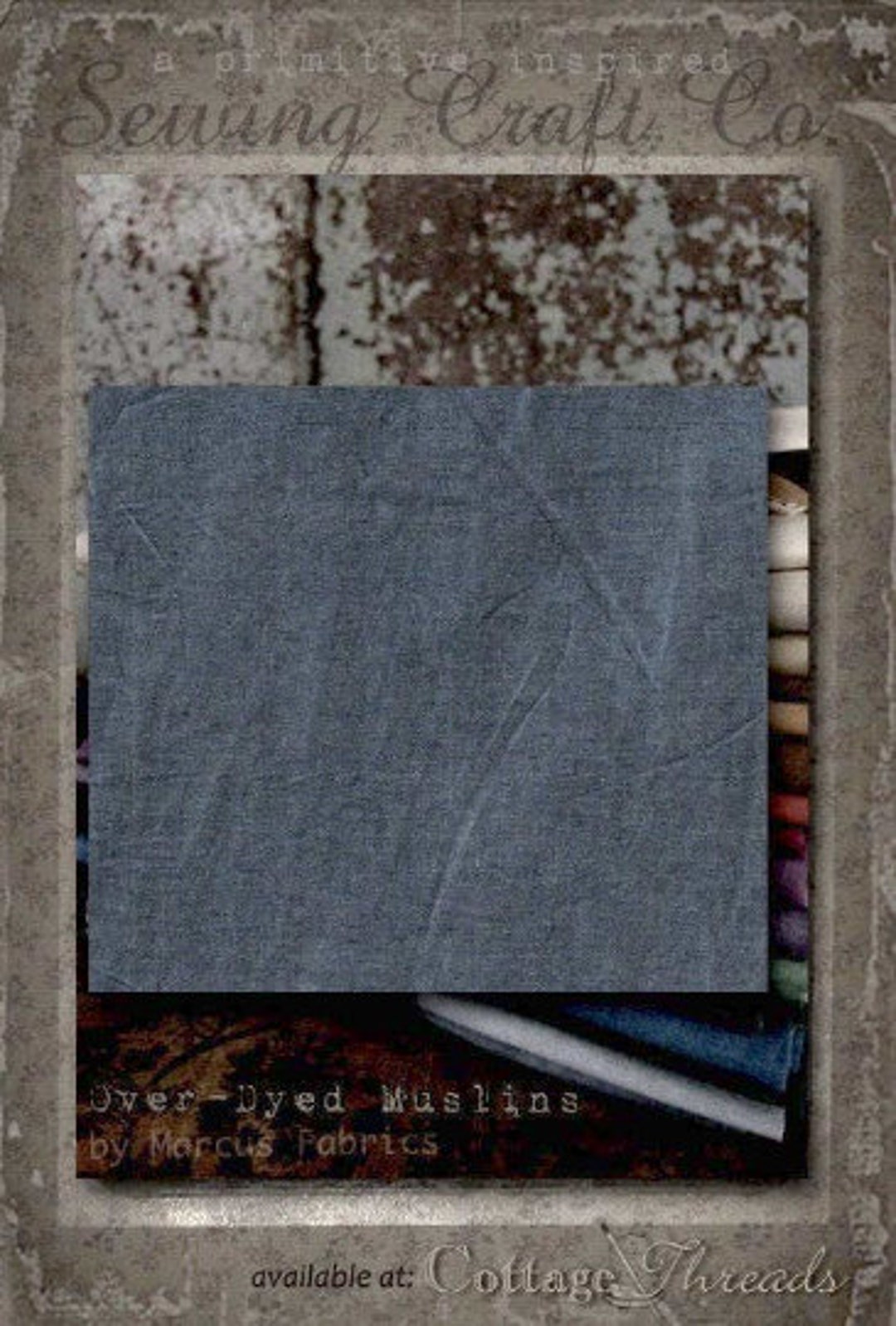 Aged Muslin: slate new Over-dyed Cloth Color 9675 Marcus Fabrics - Etsy