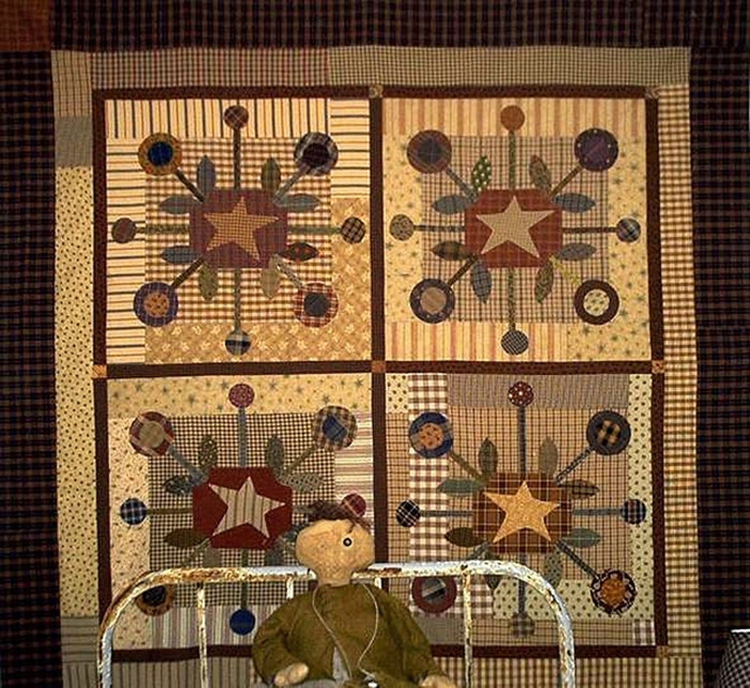 Pattern: the Bundling Board Quilt Pattern by Primitive Pieces by Lynda ...