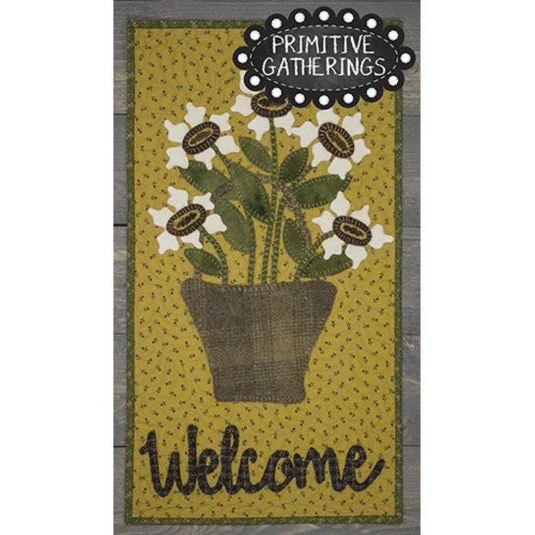 KIT & Pattern: Fall Welcome Banner by Primitive Gatherings - Etsy