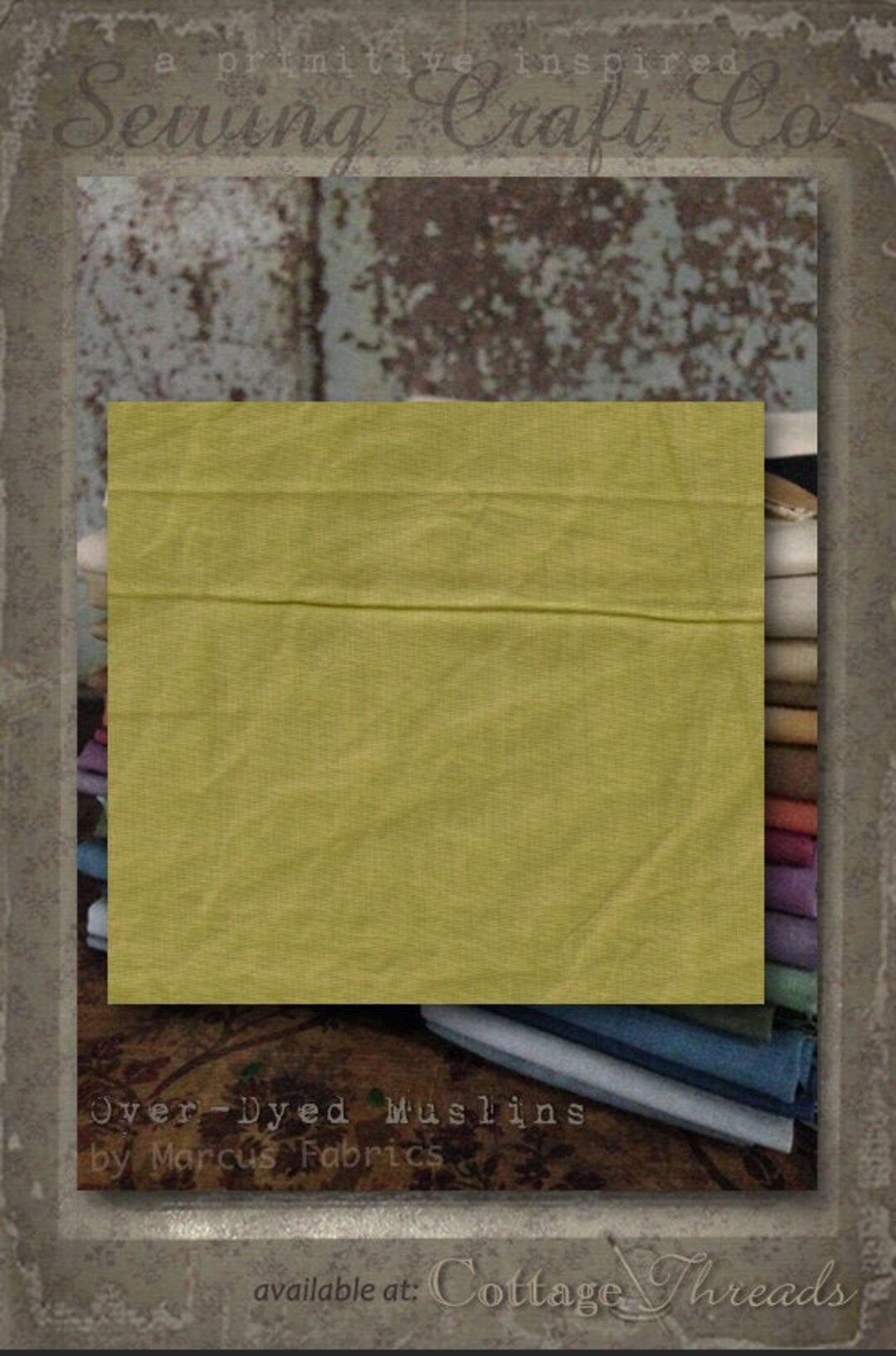 Aged Muslin:celery new Special Dyed Cloth - Etsy
