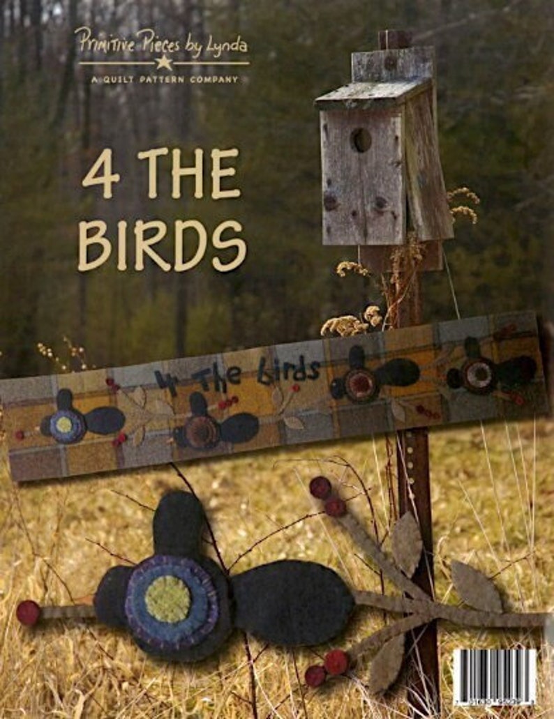 Pattern: 4 the Birds Wool Applique Pattern by Primitive Pieces - Etsy
