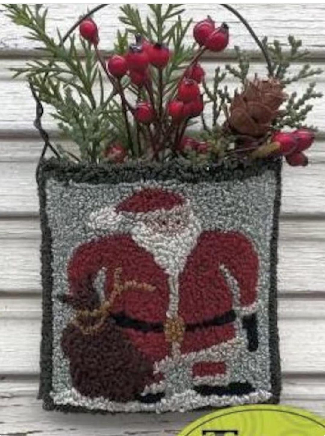 Pattern: "santa Pocket" Punch Needle by Threads That Bind - Etsy