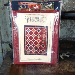 Quilt Kit and Pattern: Freedom Star Quilt by Country Threads - Etsy