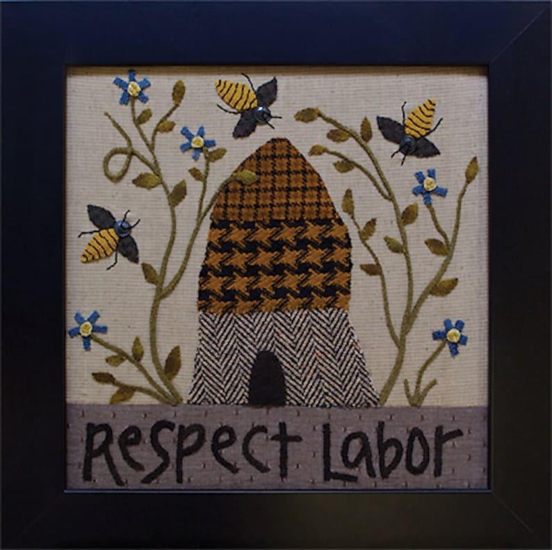 Pattern: respect Labor Applique Wall Hanging by - Etsy