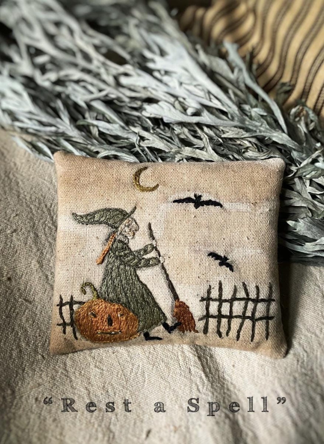 Pattern: "rest a Spell" Embroidery Pattern by Notforgotten Farm - Etsy