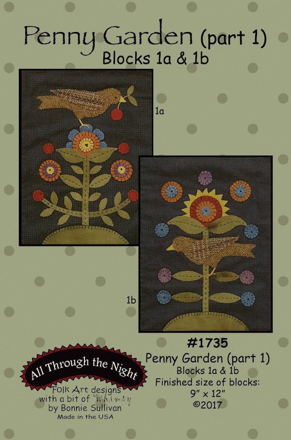 Pattern: Penny Garden part 1 Block 1 by All Through the | Etsy