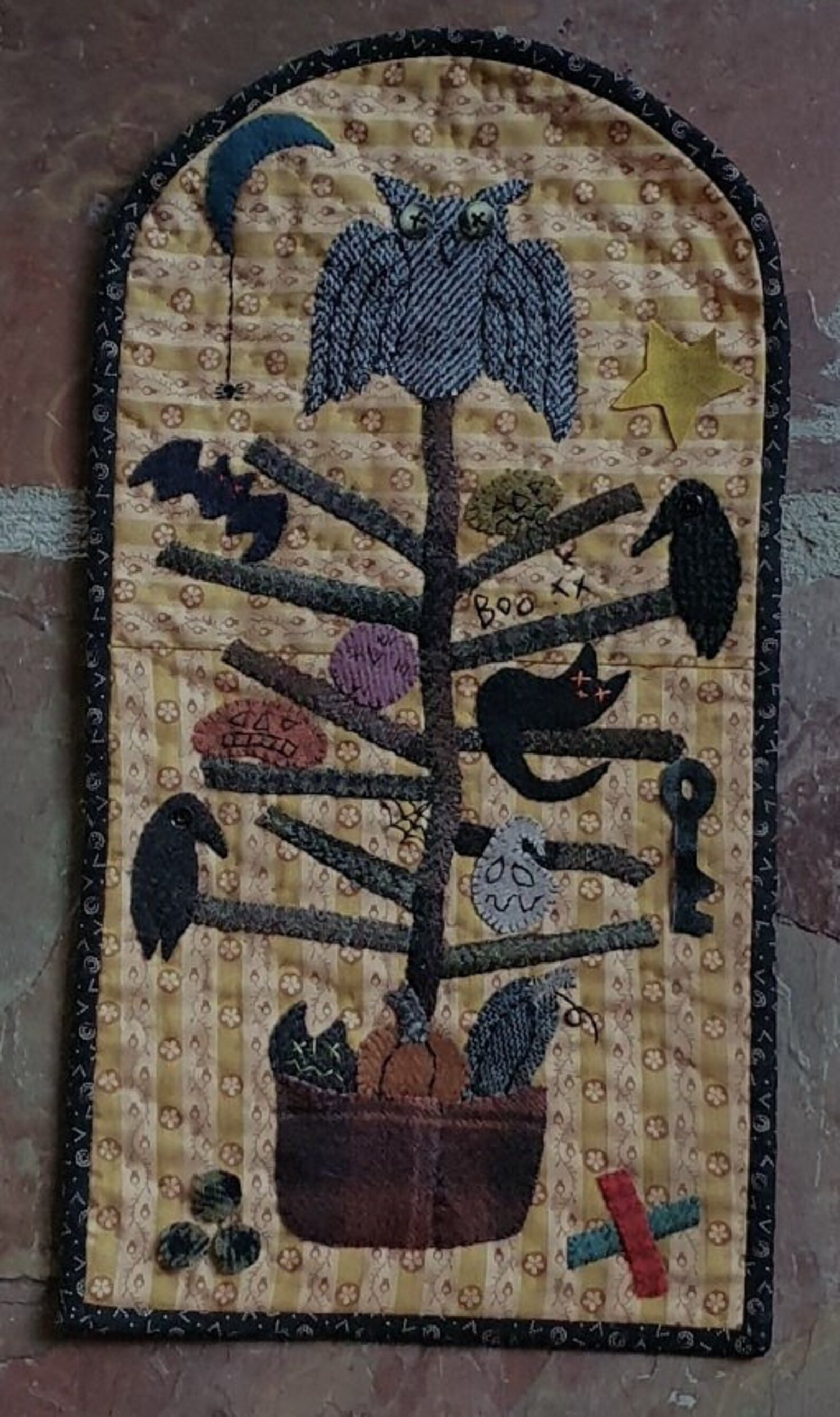 E-pattern PDF Downloadable Primitive Appliqué Quilt - Etsy