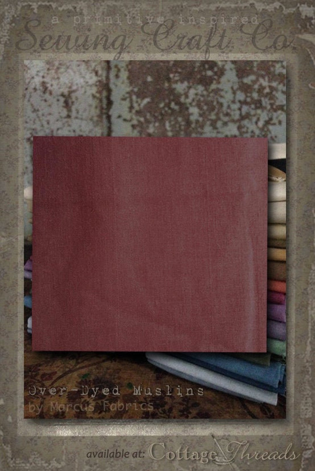 Aged Muslin: "rosey Posey (new, Special Dyed Cloth) Color #7714-0149 ...