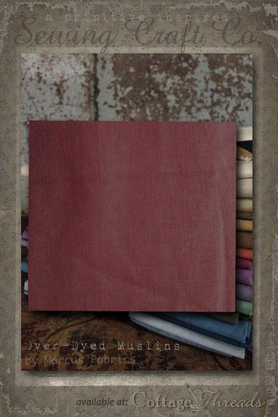 Aged Muslin: rosey Posey new Special Dyed Cloth Color | Etsy