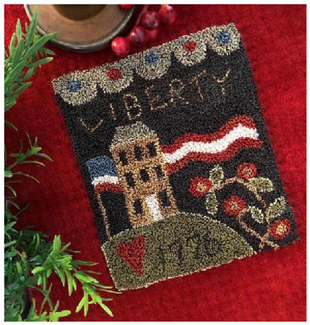 Pattern: " Liberty House" Punch Needle by Little House Needleworks - Etsy