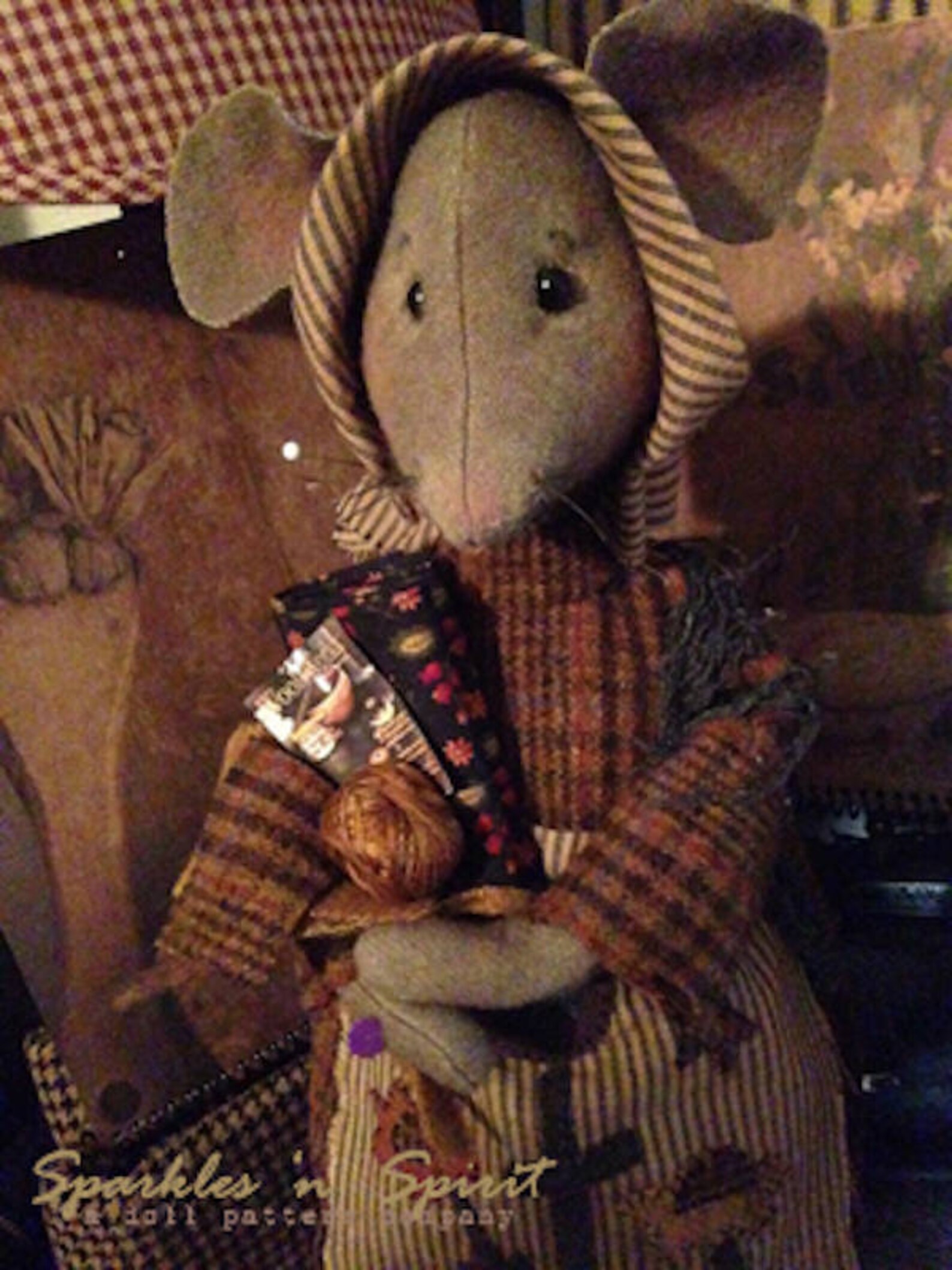 E PATTERN PDF DOWNLOAD Vivian 14 Wool Mouse Pattern - Etsy