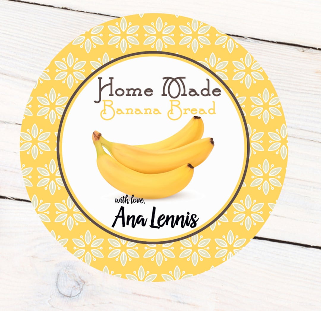 Personalized Stickers Home Made | Banana Jam Personalized Labels ...