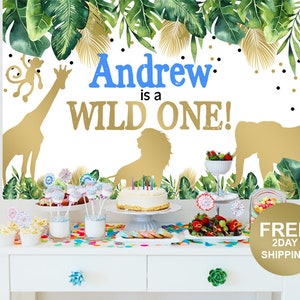 Wild ONE Cake Table Backdrop, Wild at ONE Cake Backdrop - First ...
