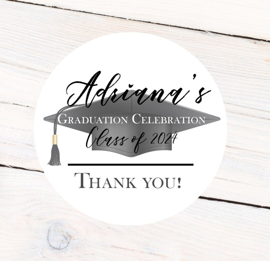 Graduation Labels Personalized Grad Stickers Grad Labels Graduation ...