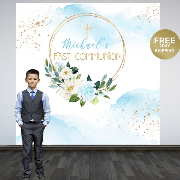 First Holy Communion Backdrop Signs - Etsy