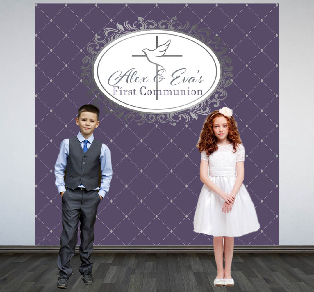 Holy Communion Photo Backdrop | Photo Booth Backdrop | First Communion ...
