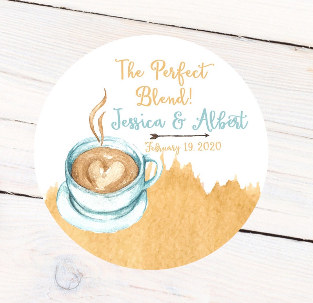 The Perfect Blend Personalized Stickers | Wedding Personalized Labels ...