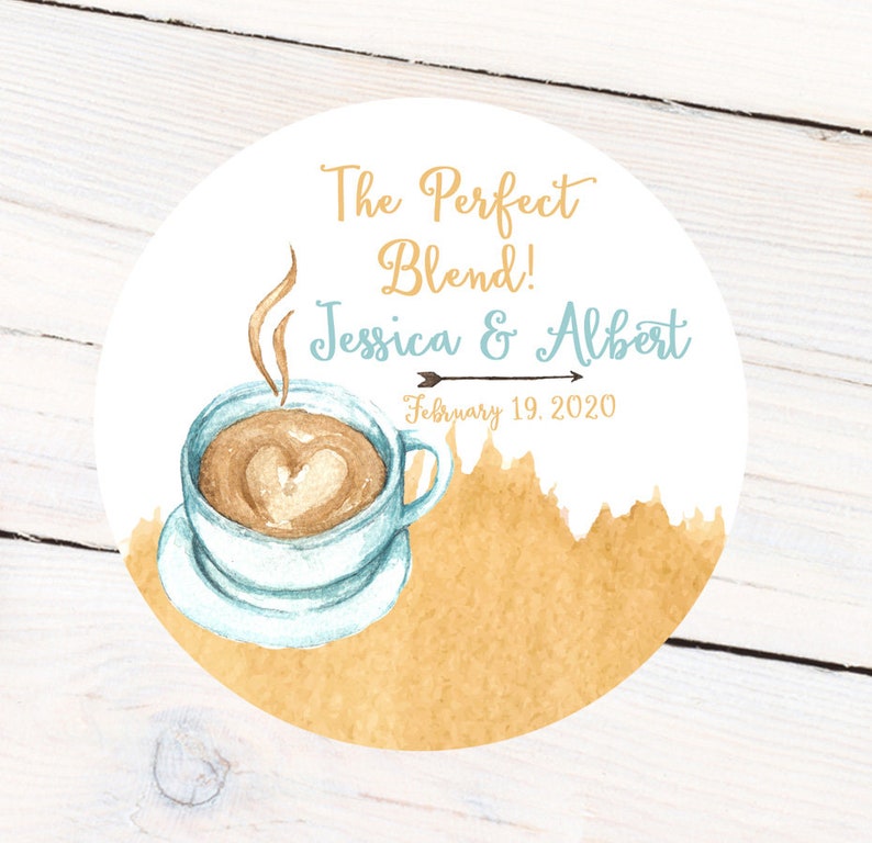 The Perfect Blend Personalized Stickers Wedding Personalized - Etsy