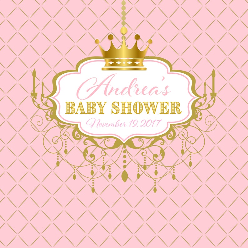 Royal Princess Baby Shower Backdrop Royal Baby Shower - Etsy