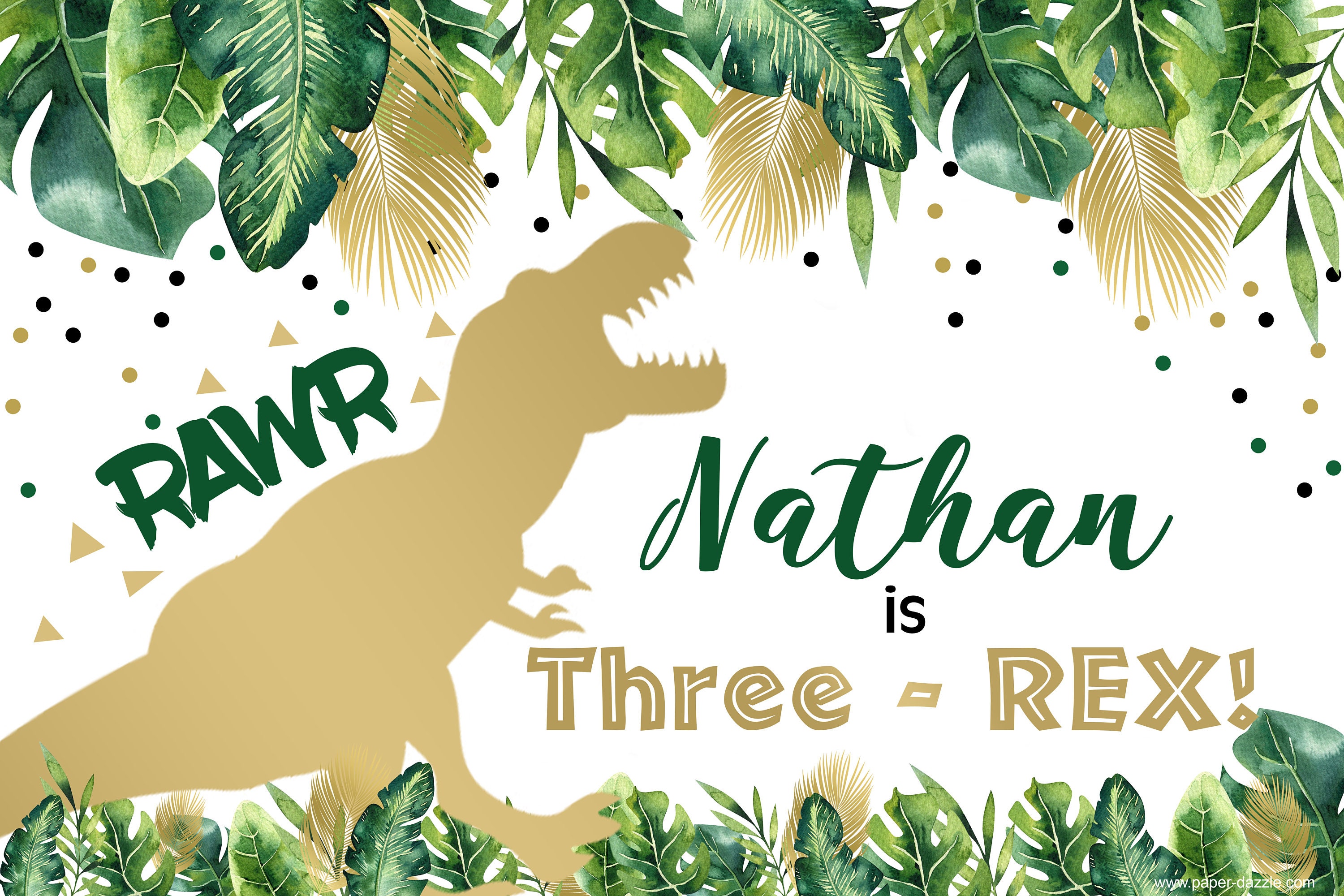 Dinosaur Cake Table Backdrop T-rex Cake Backdrop Birthday | Etsy