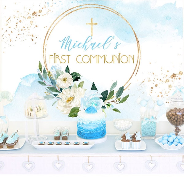 First Communion Backdrop - Etsy