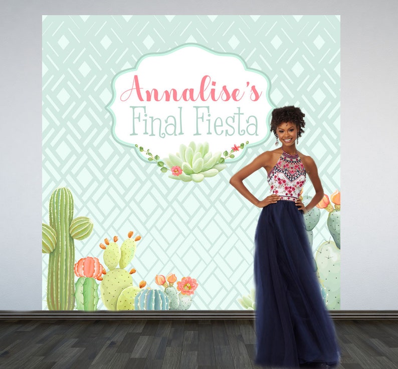Final Fiesta Bridal Shower Photo Backdrop Printed Wedding - Etsy