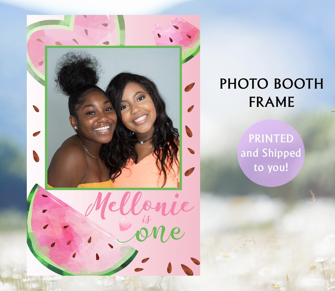 One in a Melon Photo Booth Frame Selfie Frame Printed Selfie - Etsy