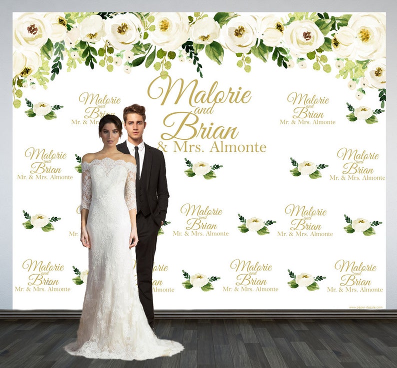 Wedding Photo Backdrop Wedding Party Backdrop Personalized - Etsy