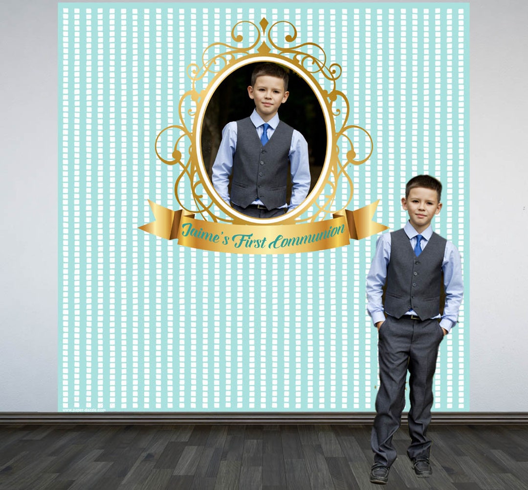 First Communion Photo Backdrop | Photo Booth Backdrop | Communion ...