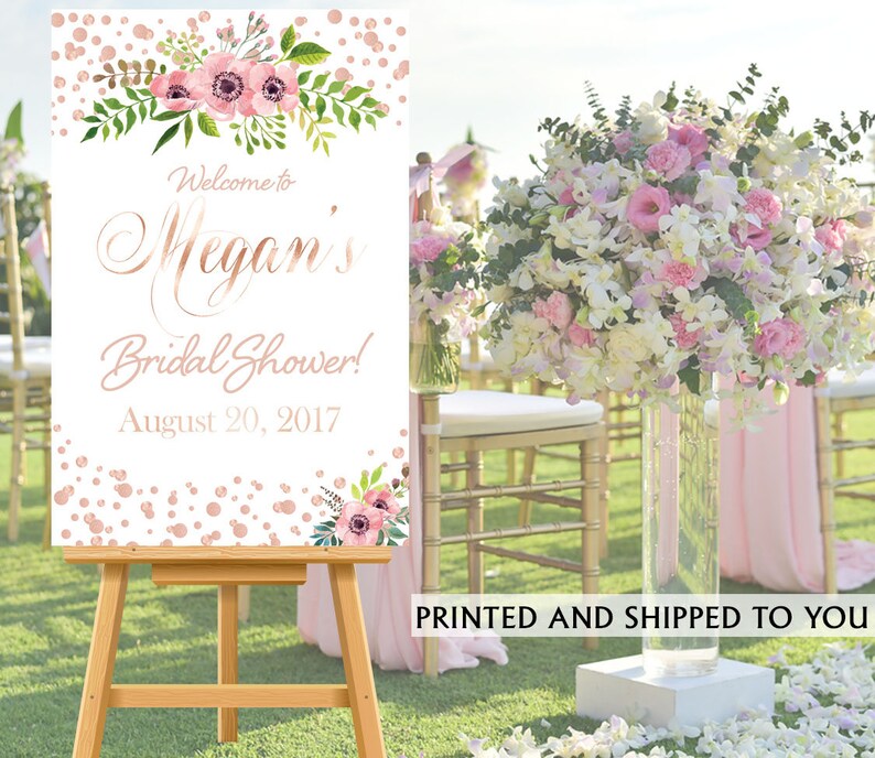 Welcome to Our Wedding Sign Rose Gold Sparkle Sign Reception - Etsy