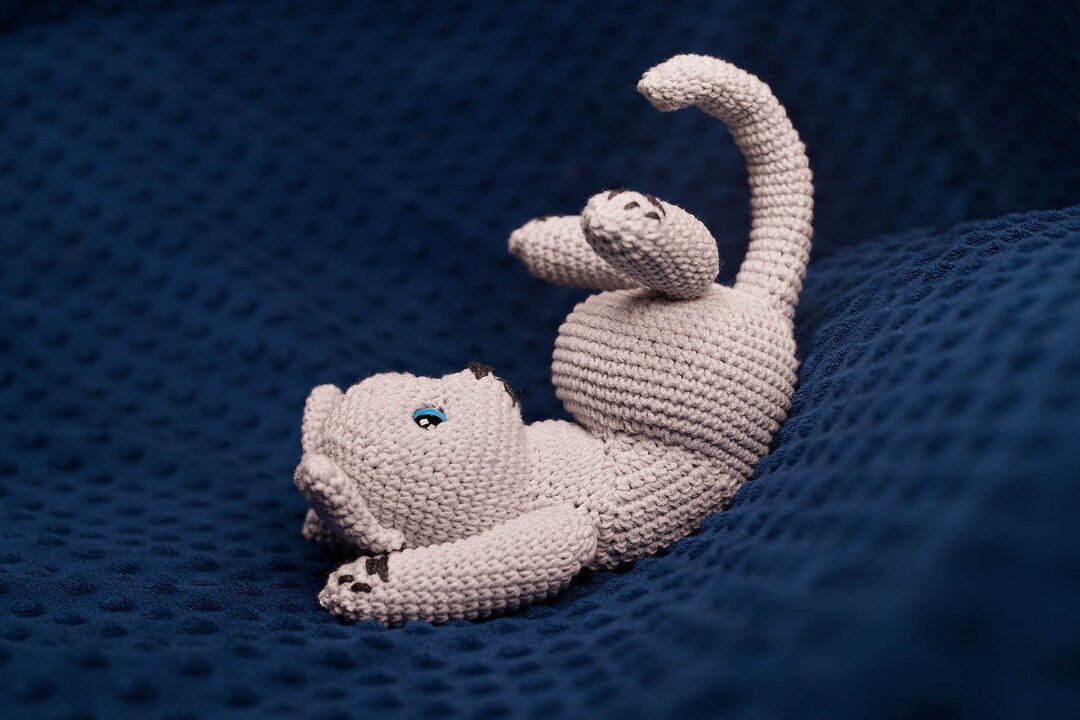Scratch-my-tummy Kitten Amigurumi Pattern, Crochet Cat Pattern, Baby ...
