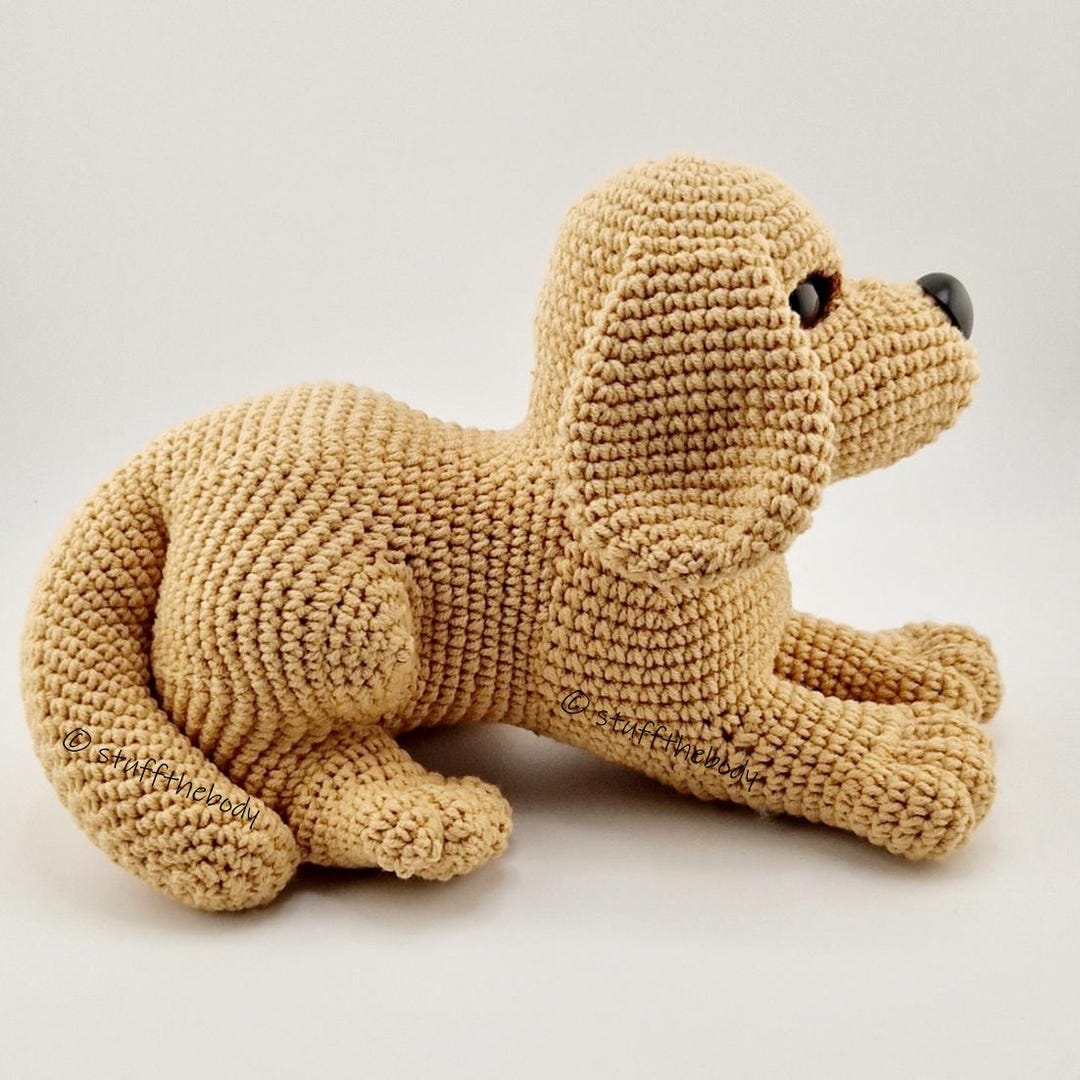 Spaniel Pup No-sew PDF Amigurumi Pattern, Sitting Dog Crochet Pattern ...