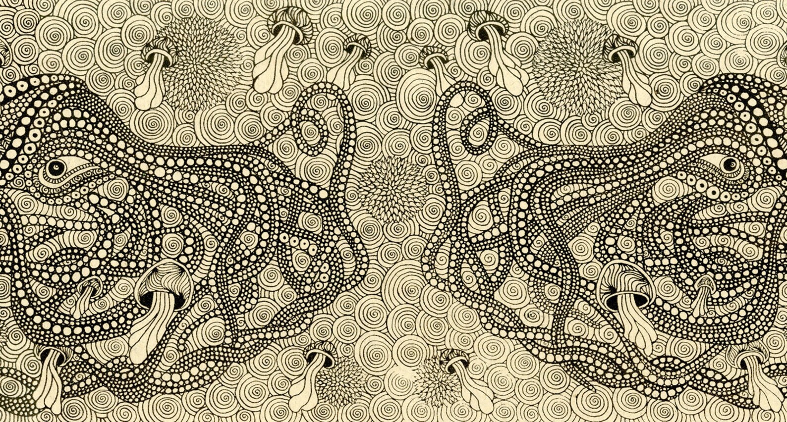 Squid Print. Squid Art Print. Kraken Print. Squid Screen - Etsy