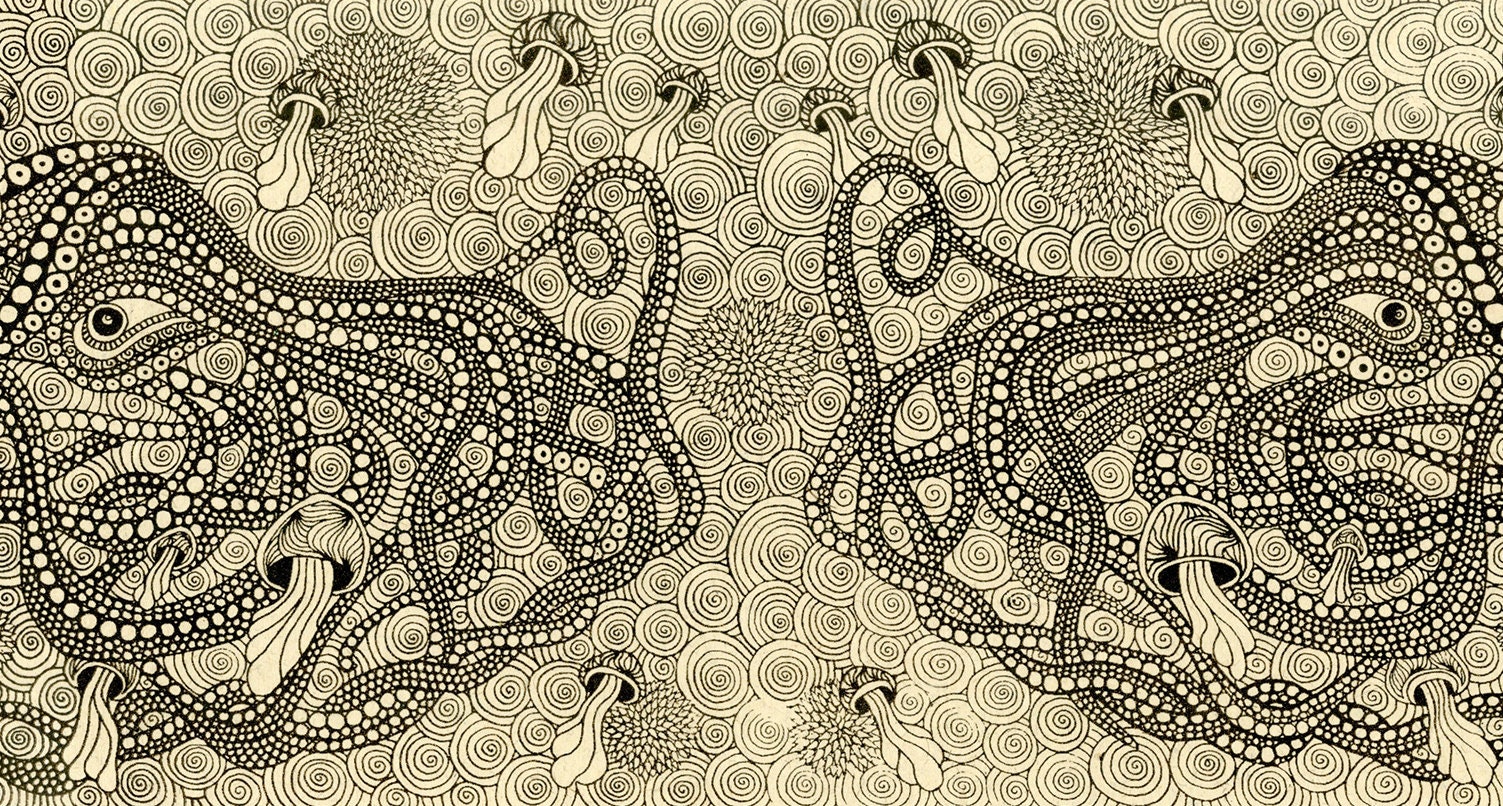 Squid Print. Squid Art Print. Kraken Print. Squid Screen - Etsy