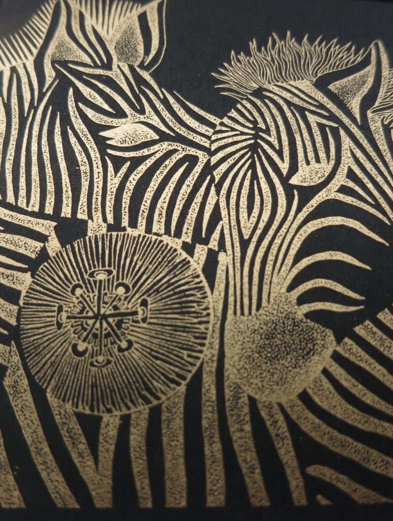 Zebra Print. Zebra Drawing. Zebra Illustration by Quantum - Etsy