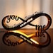 Personalized Infinity I Love You USB LED Night Light Custom - Etsy