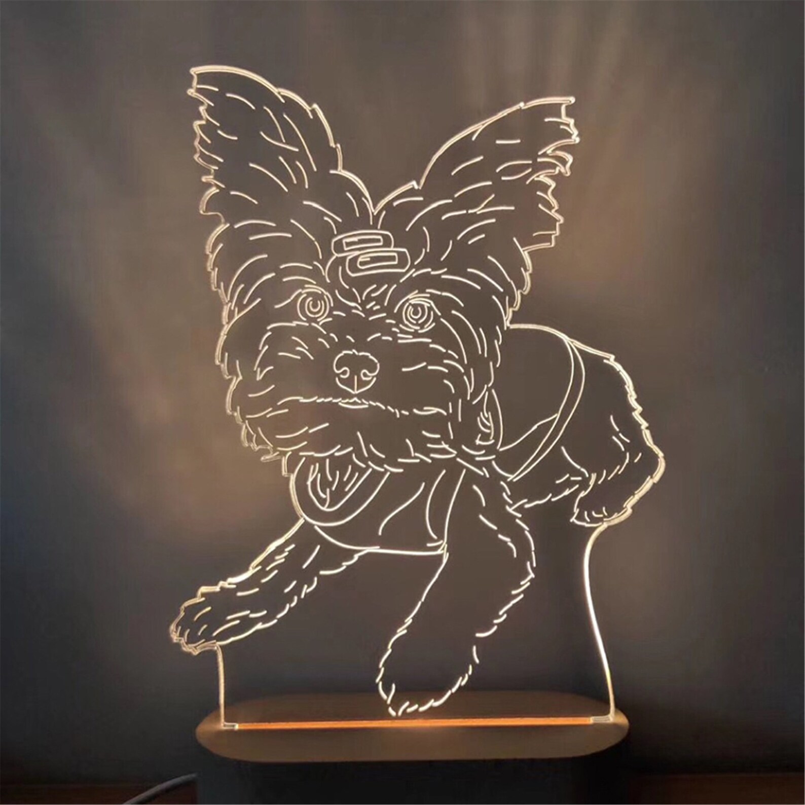 Customized Text Photo 3D Print Night Light Desk Lamp - Etsy