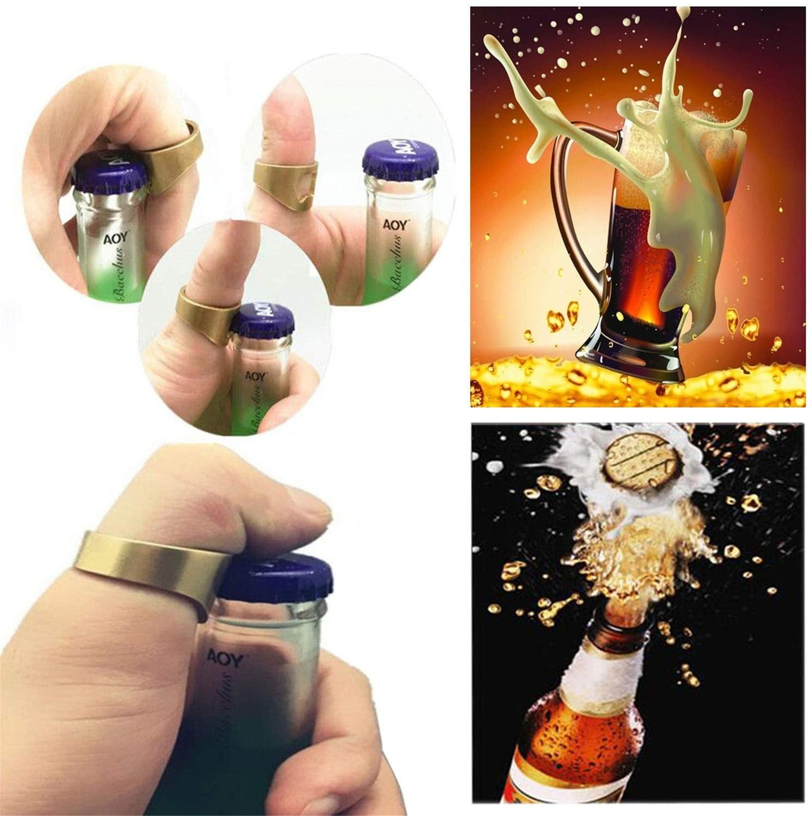 Personalized Ring Bottle Opener Stainless Steel Beer Bottle Opener ...