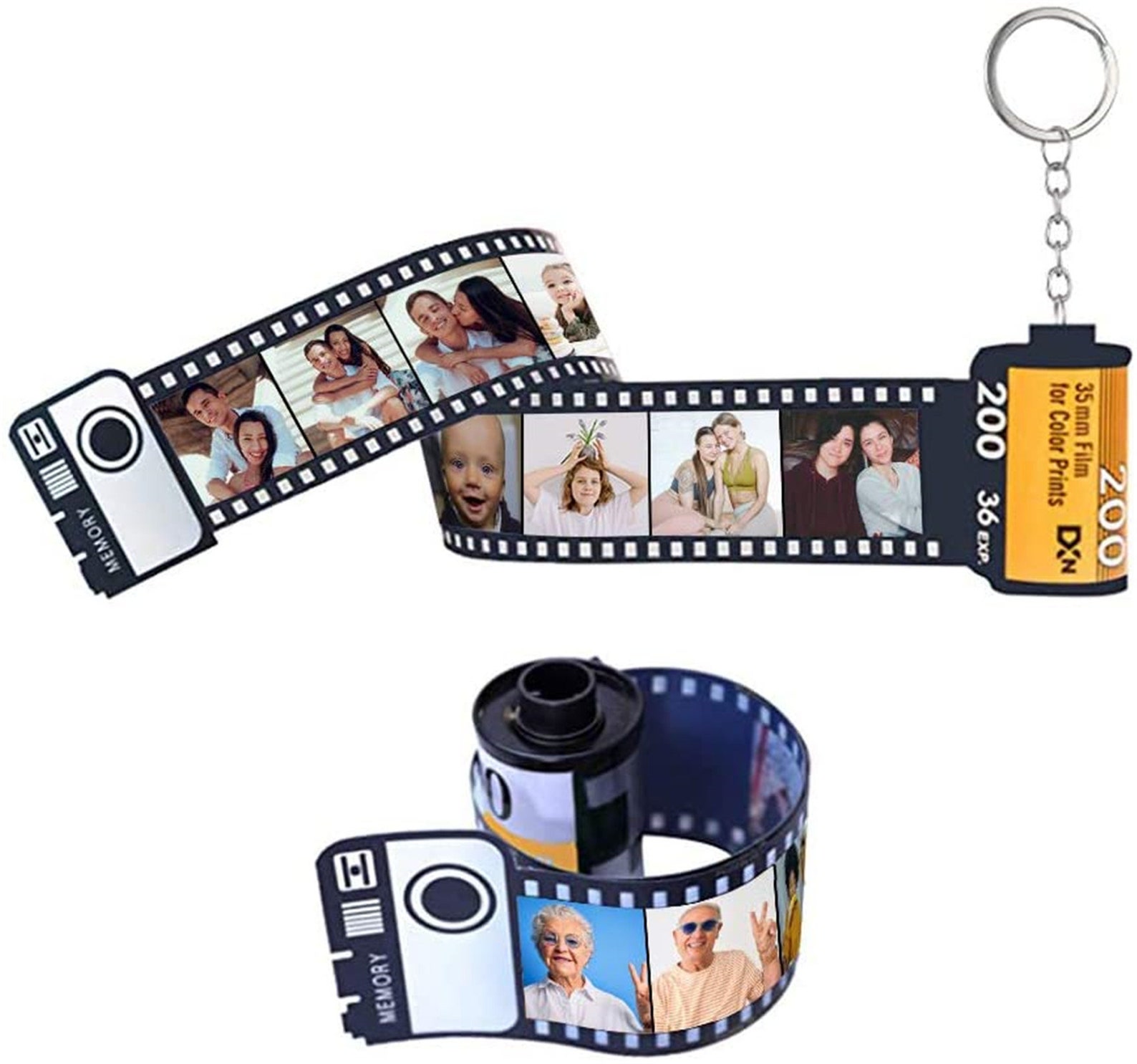 Personalized Camera Film Roll Photo Album Keychain DIY Photo | Etsy UK