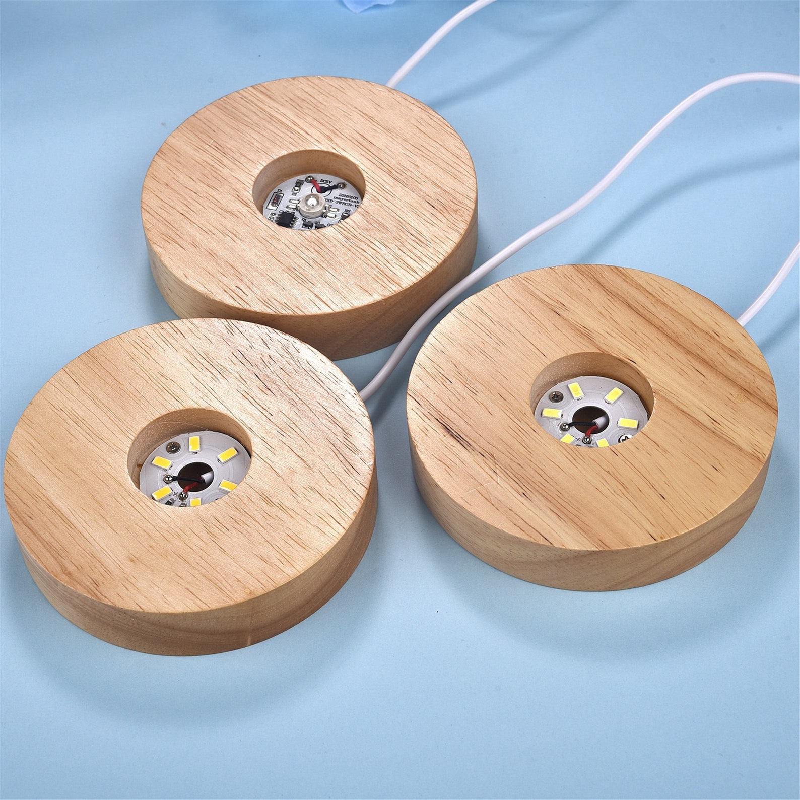 LED Night Lights Wooden Base Lamp Fit DIY Resin Crafts Home Etsy UK