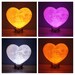 Personalization Heart Moon Lamp Night Light 3D Print Moonlight Moon ...